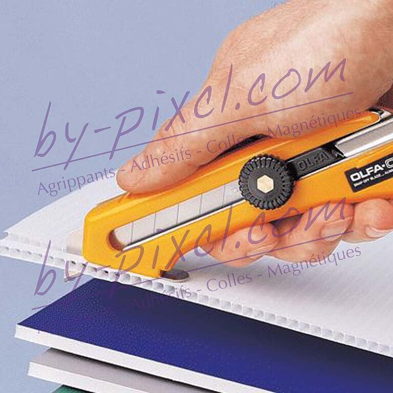 Cutter Olfa 18 mm CL ouvre-carton - blocage par molette - by-pixcl