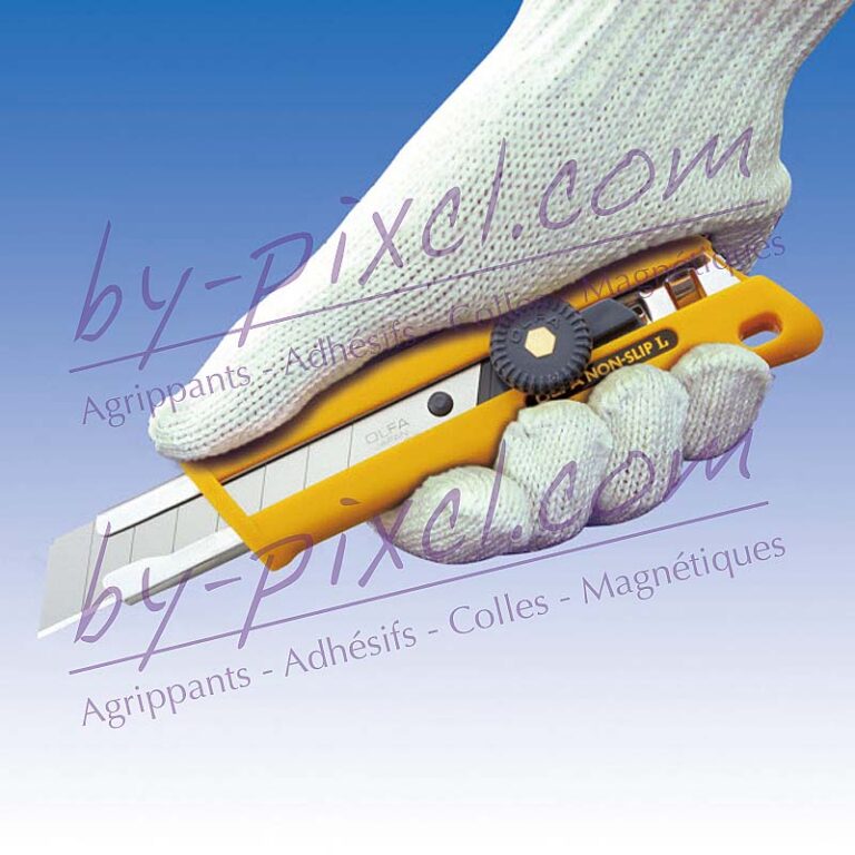 Cutter Olfa 18 mm NOL-1 anti-glisse - blocage par molette - by-pixcl