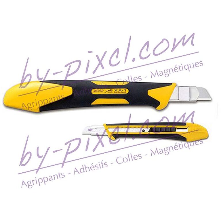 Cutter Olfa 9 mm XA-1 - blocage bouton poussoir - by-pixcl